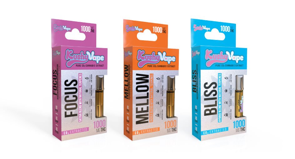 Kushy Punch Extra Potent Vape Cartridges (1 gram – 3 options)